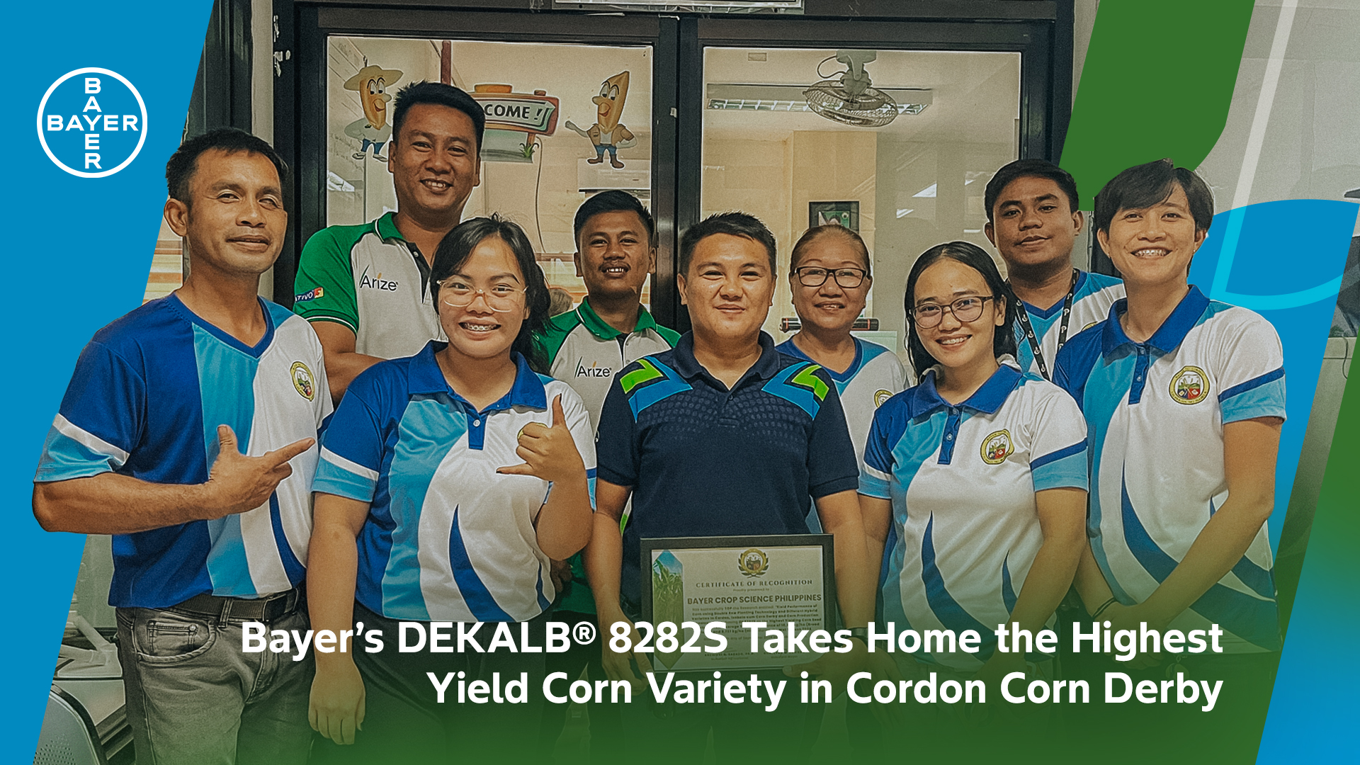 Bayer's DEKALB® 8282S Takes Home Highest Yield Corn Variety in Cordon Wet Season Corn Derby
